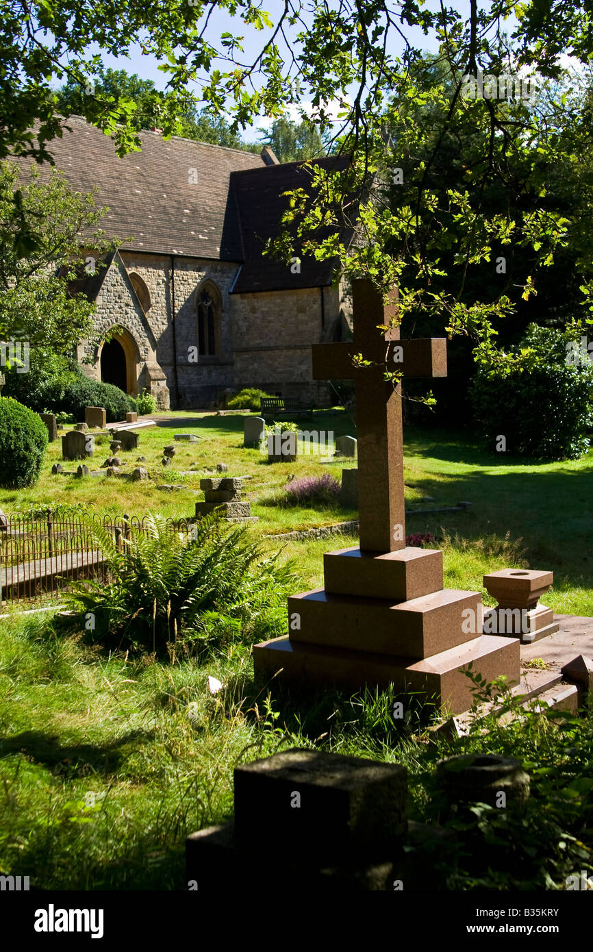 Churchyard graveyard cemetery english british cross memorial graves uk ...