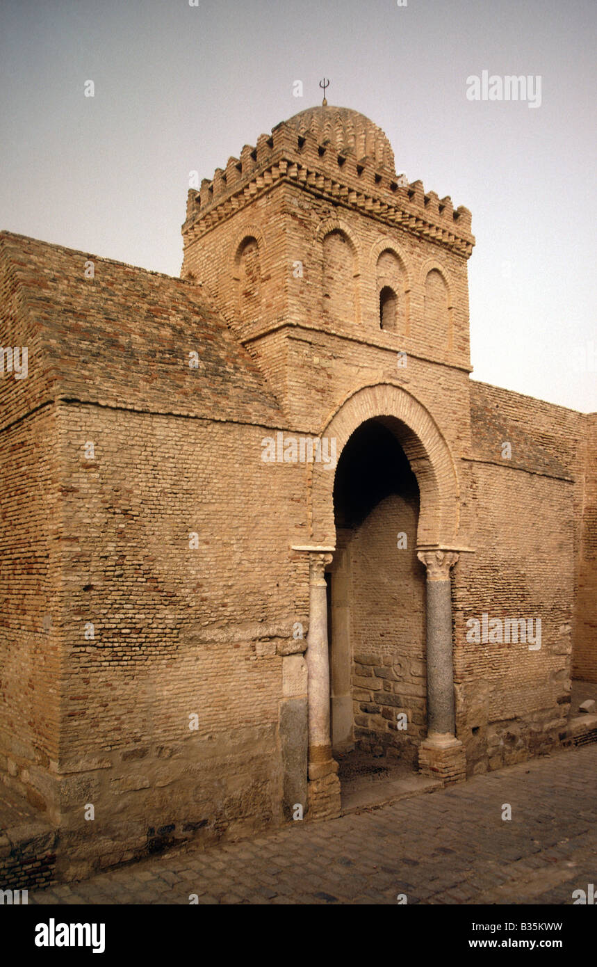 Tunisia, Qairawan, Great Mosque, entrance with Hafsid dome chamber ...