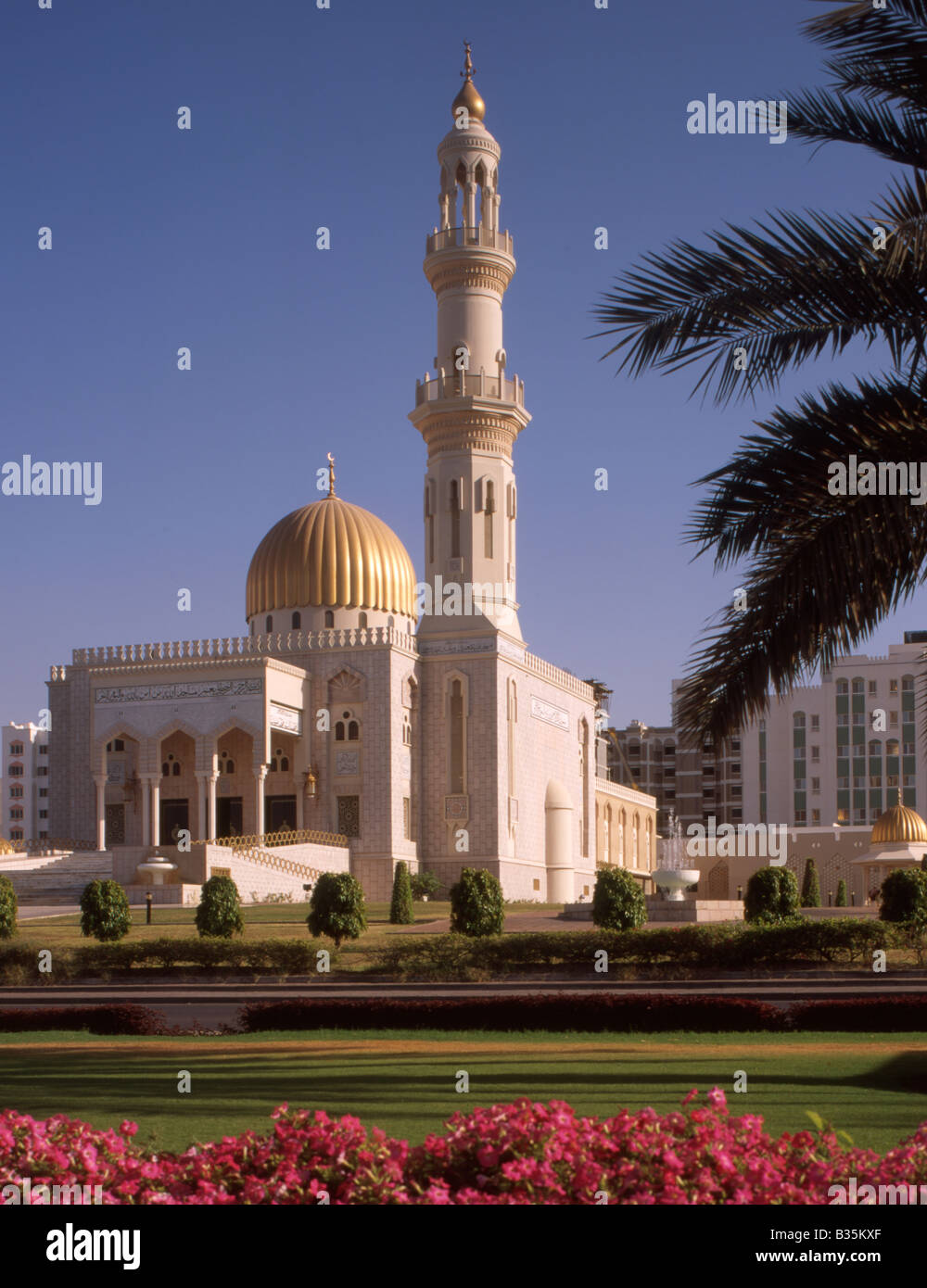 Oman Muscat Medinat Qaboos Mosque Stock Photo - Alamy