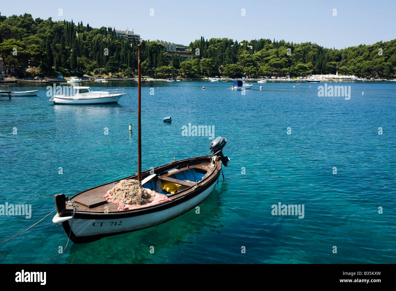 Fishing Boat Cavtat Croatia Stock Photo - Alamy
