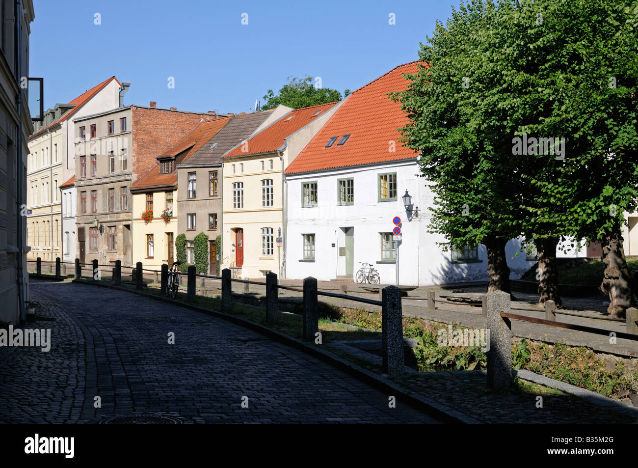 Straße namens Frische Grube in Wismar Deutschland Street named Frische ...