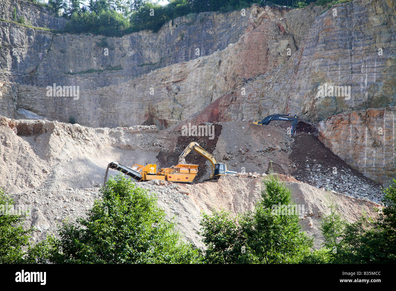 Open cast mine danger hi-res stock photography and images - Alamy