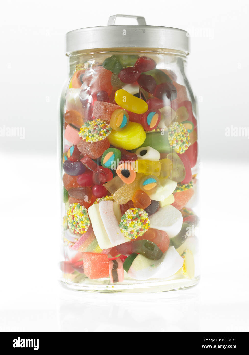Food - Assorted Sweets in Jar Stock Photo - Alamy