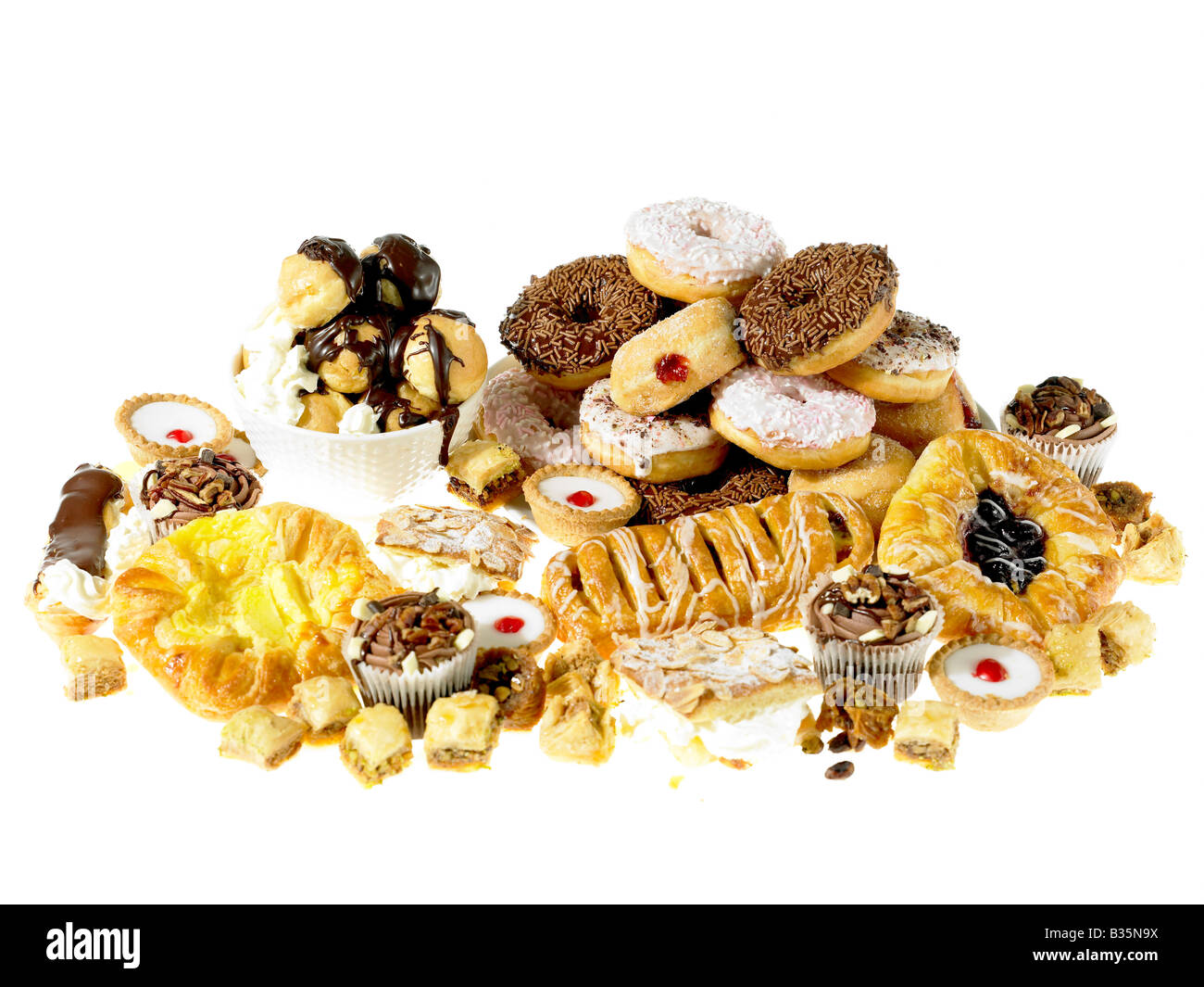 Food - Assorted Biscuits and Cakes Stock Photo - Alamy