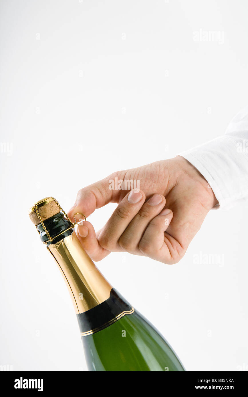 Champagne bottle opens hi-res stock photography and images - Alamy