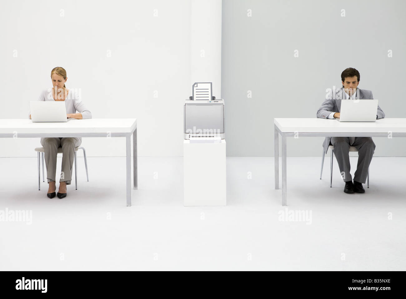 Person using colour printer in office hi-res stock photography and ...