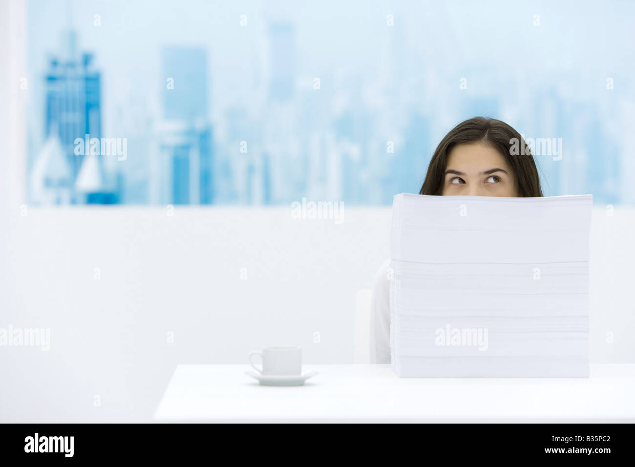 Office Paperwork Pile Funny High Resolution Stock Photography and ...