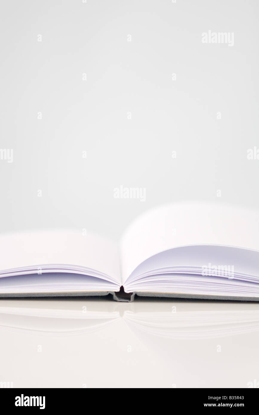 Open book with blank pages, close-up Stock Photo - Alamy