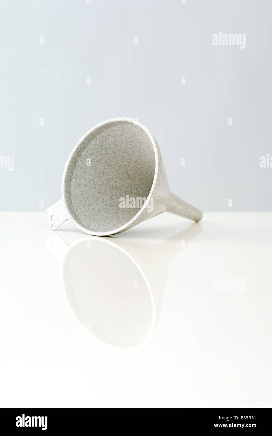Funnel lying on its side, close-up Stock Photo - Alamy