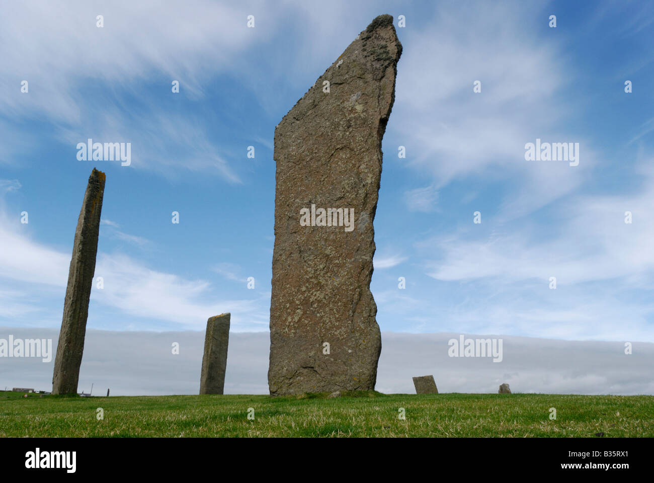 Prehistoric monument of standing stones hi-res stock photography and ...