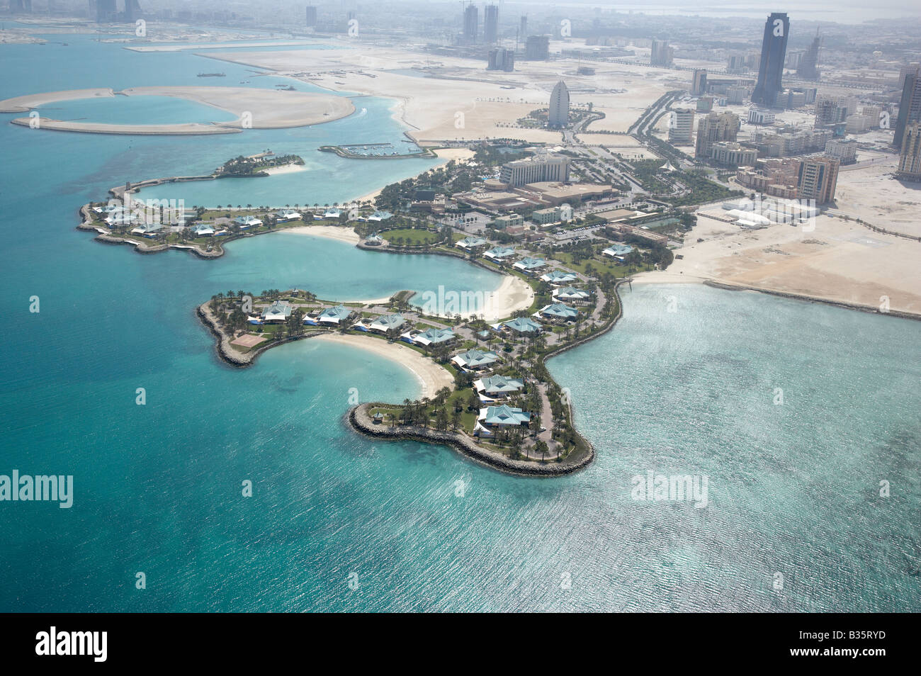 Aerial photo of the Ritz Carlton Hotel Manama Bahrain Stock Photo - Alamy