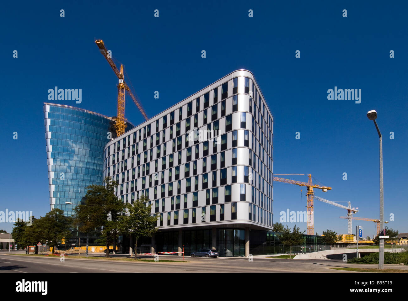 Hoch Zwei and Hotel zwei, krieau, vienna, austria Stock Photo - Alamy