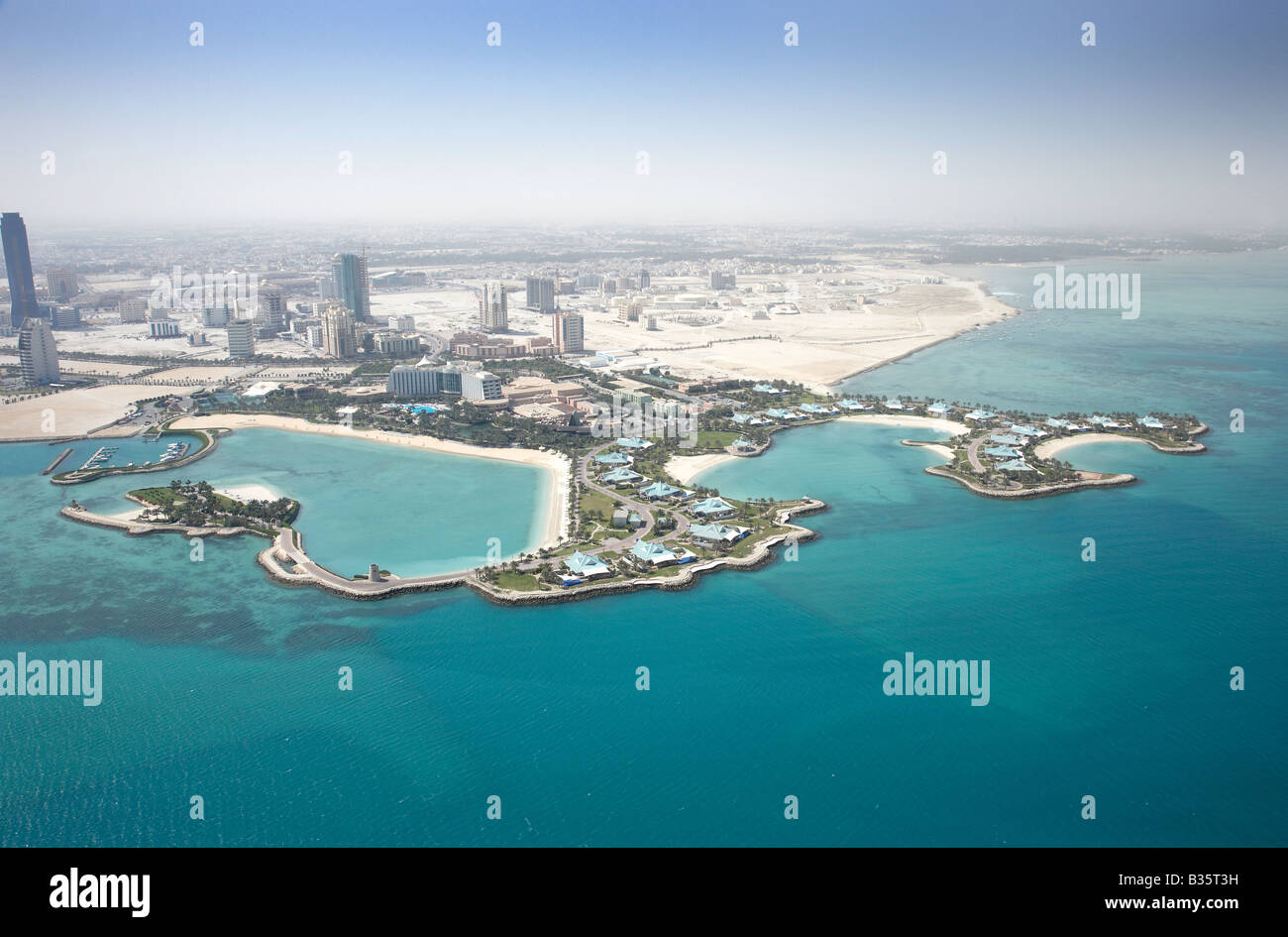 Aerial photo of the Ritz Carlton Hotel Manama Bahrain Stock Photo - Alamy