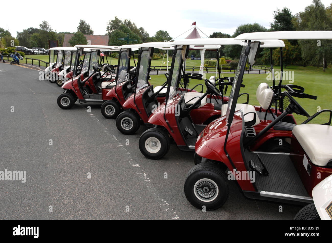 Golf Electric Buggies Stock Photo - Alamy