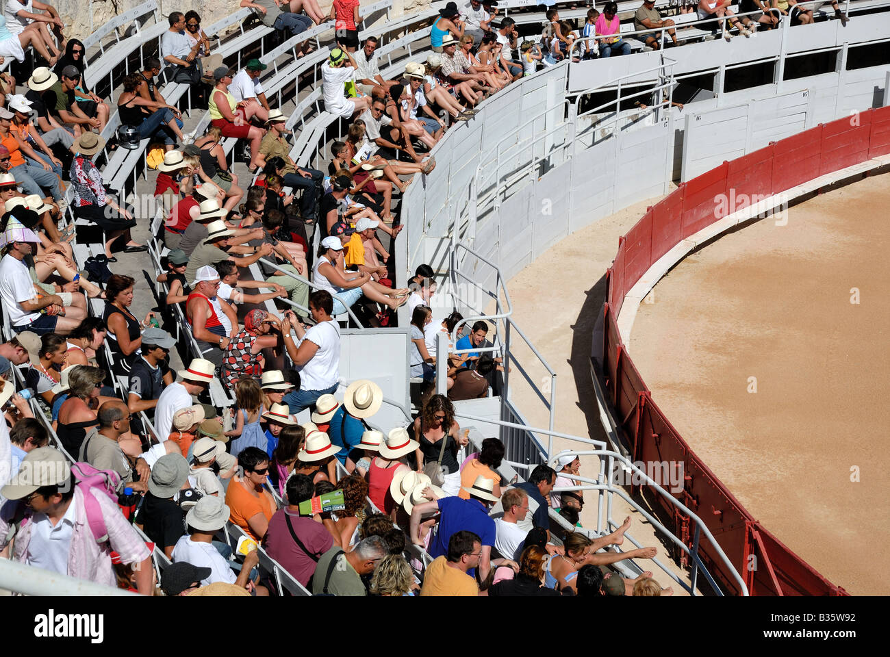 Spectators in the Roman Arena in Arles, France Stock Photo - Alamy