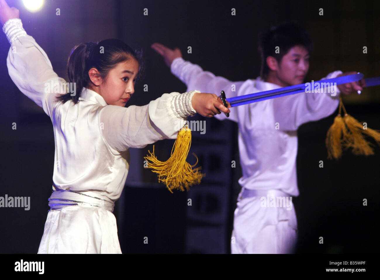 KUNG FU STUDENTS OF RENMIN UNIVERSITY OF CHINA Stock Photo - Alamy