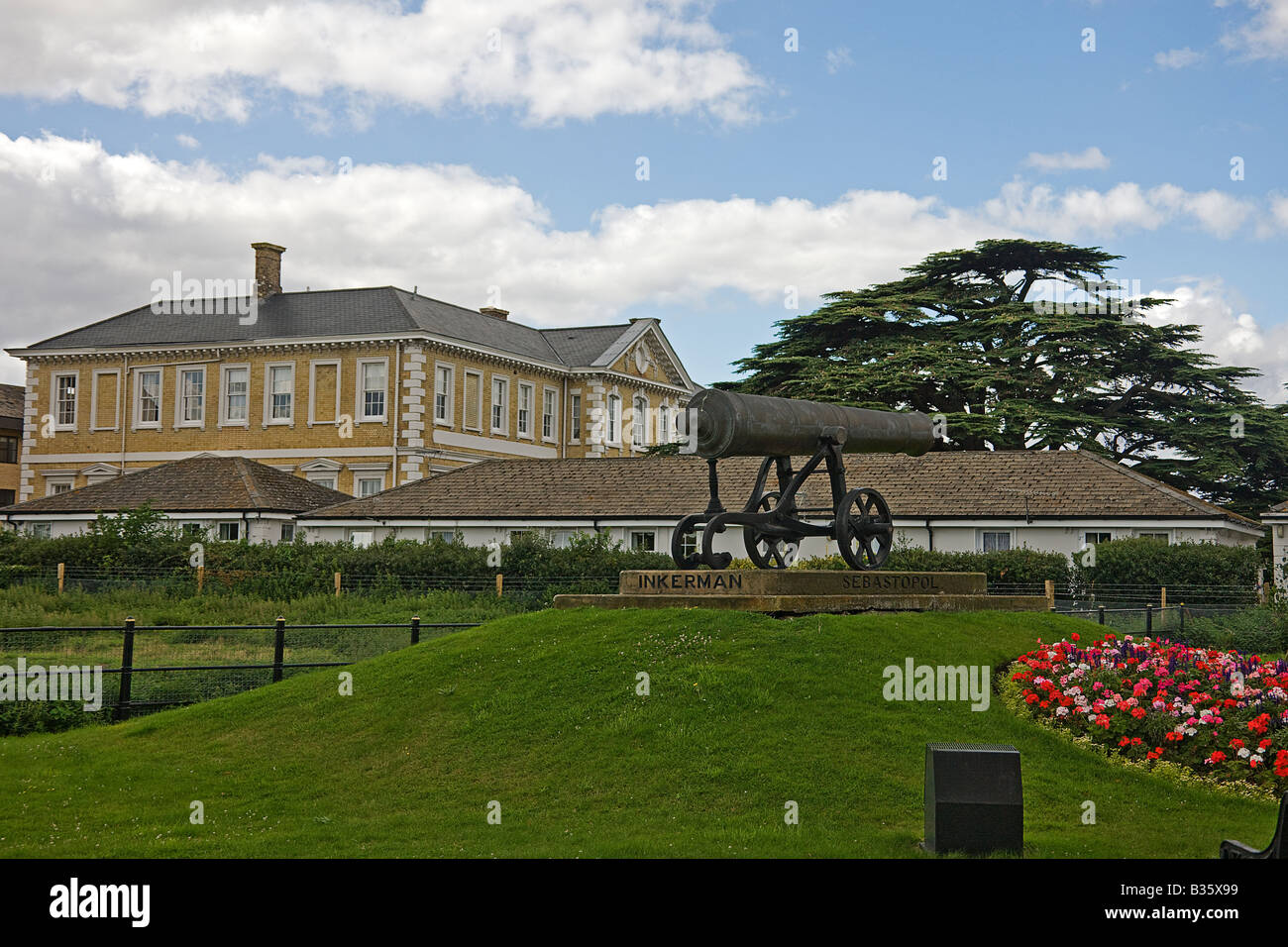Old county hospital now flats. Huntingdon.Cambridgeshire East Anglia ...