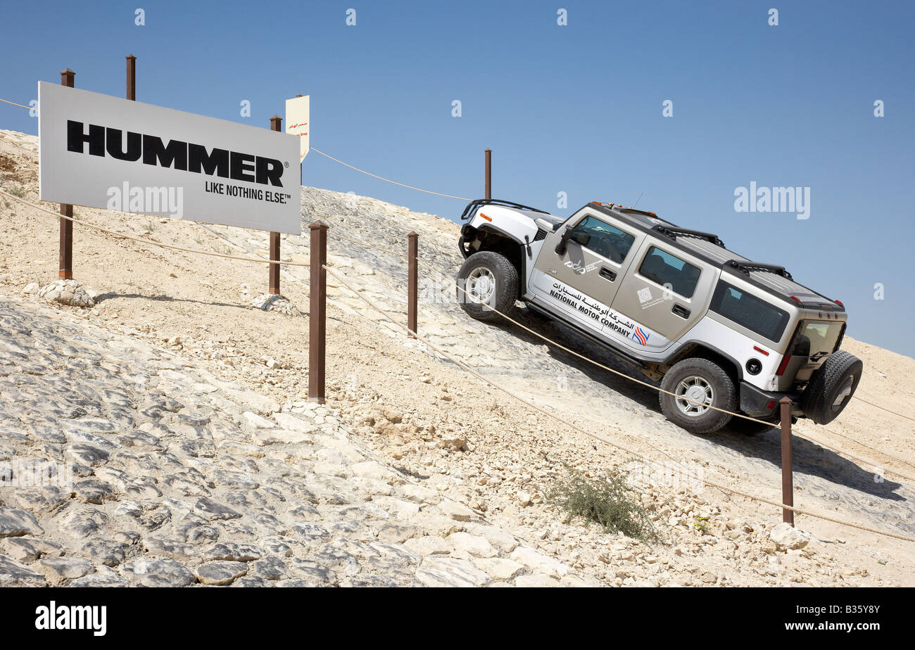 Hummer H2 negotiates the desert off road course at the Bahrain ...
