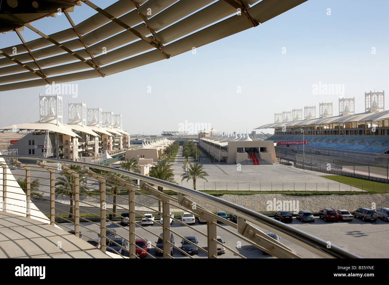 View of the Bahrain International Circuit BIC. Home of motorsport in ...