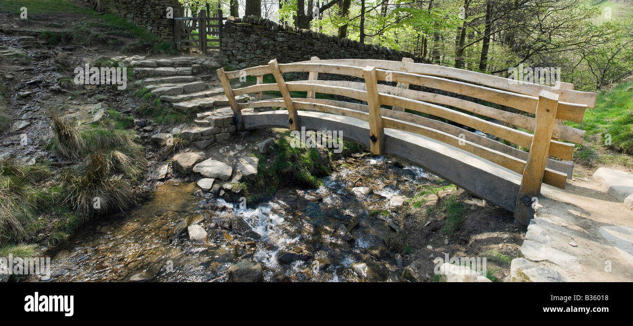 A waterfall gridsbrook view from the pennine way long distance footpath ...