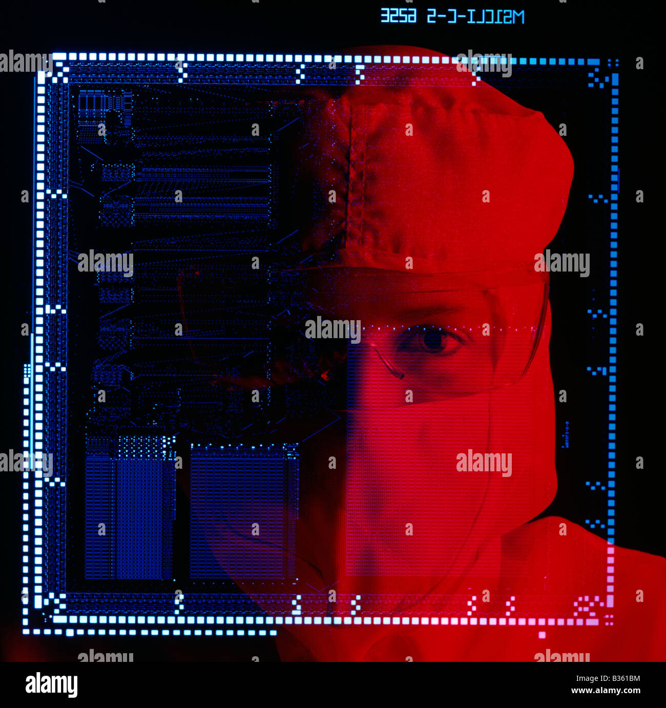 Micro chip in head hi-res stock photography and images - Alamy