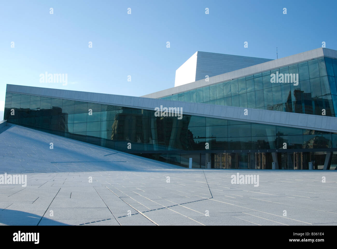Detail of the new opera house in Oslo Norway Stock Photo - Alamy