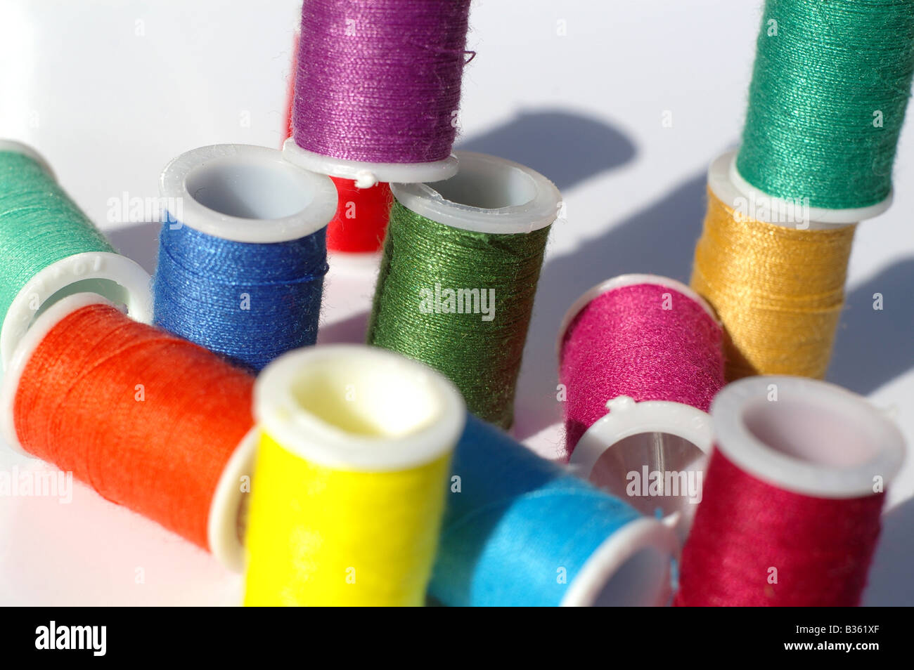 Cotton reel threads hi-res stock photography and images - Alamy