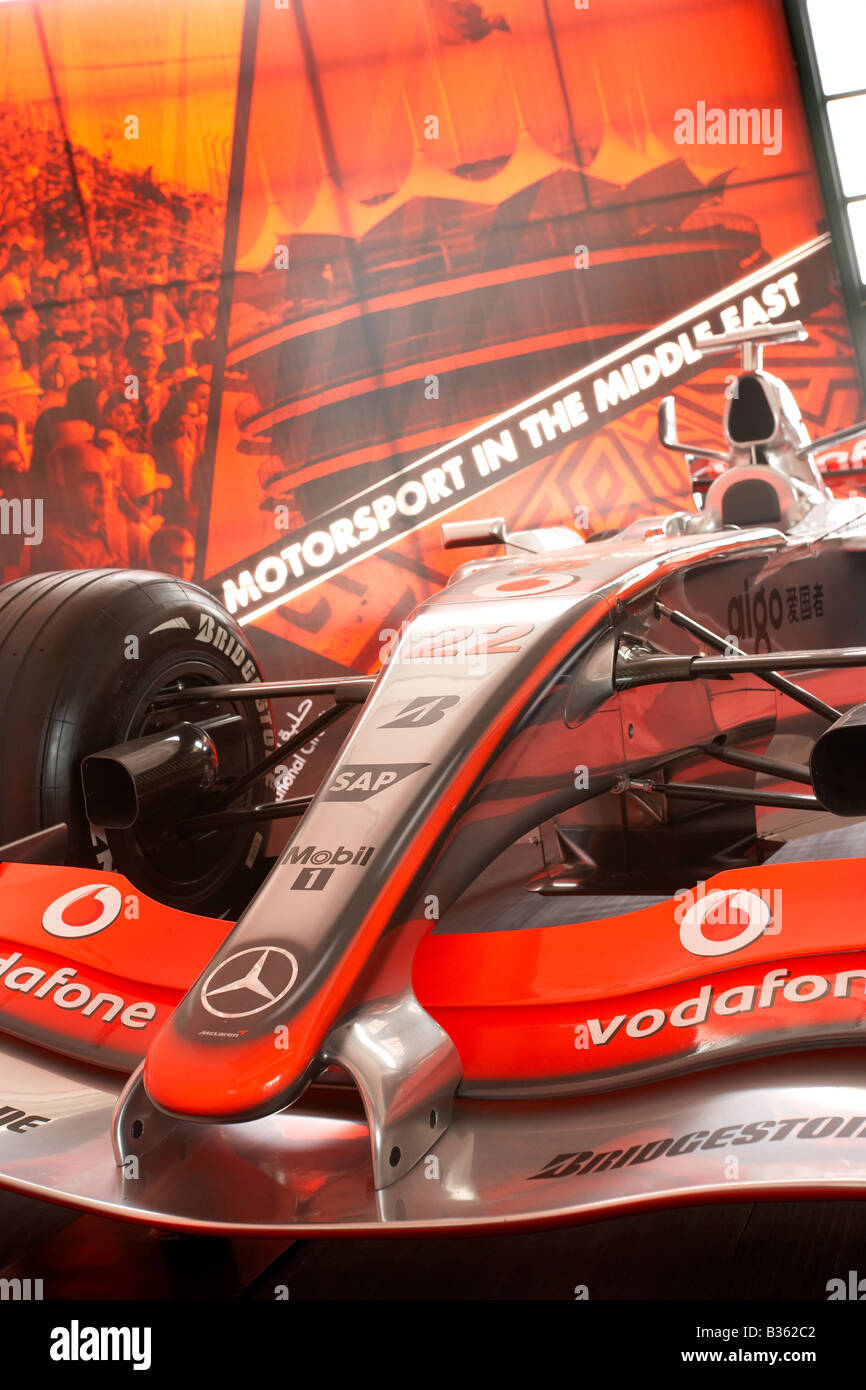 Detail of Lewis Hamilton 2007 McLaren Mercedes Benz Formula 1 racing ...