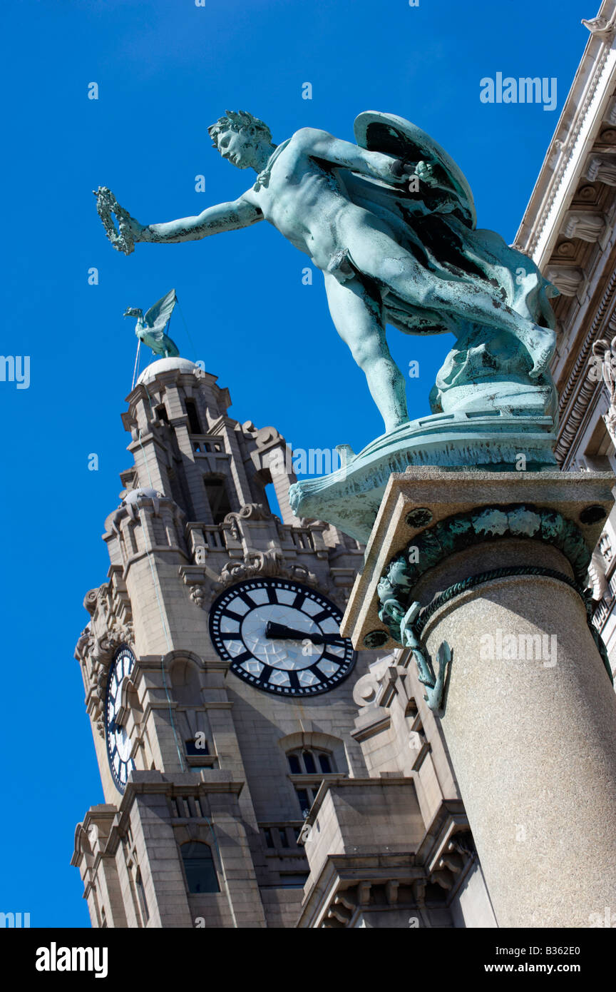 The Liver Buildings Liverpool UK Stock Photo - Alamy