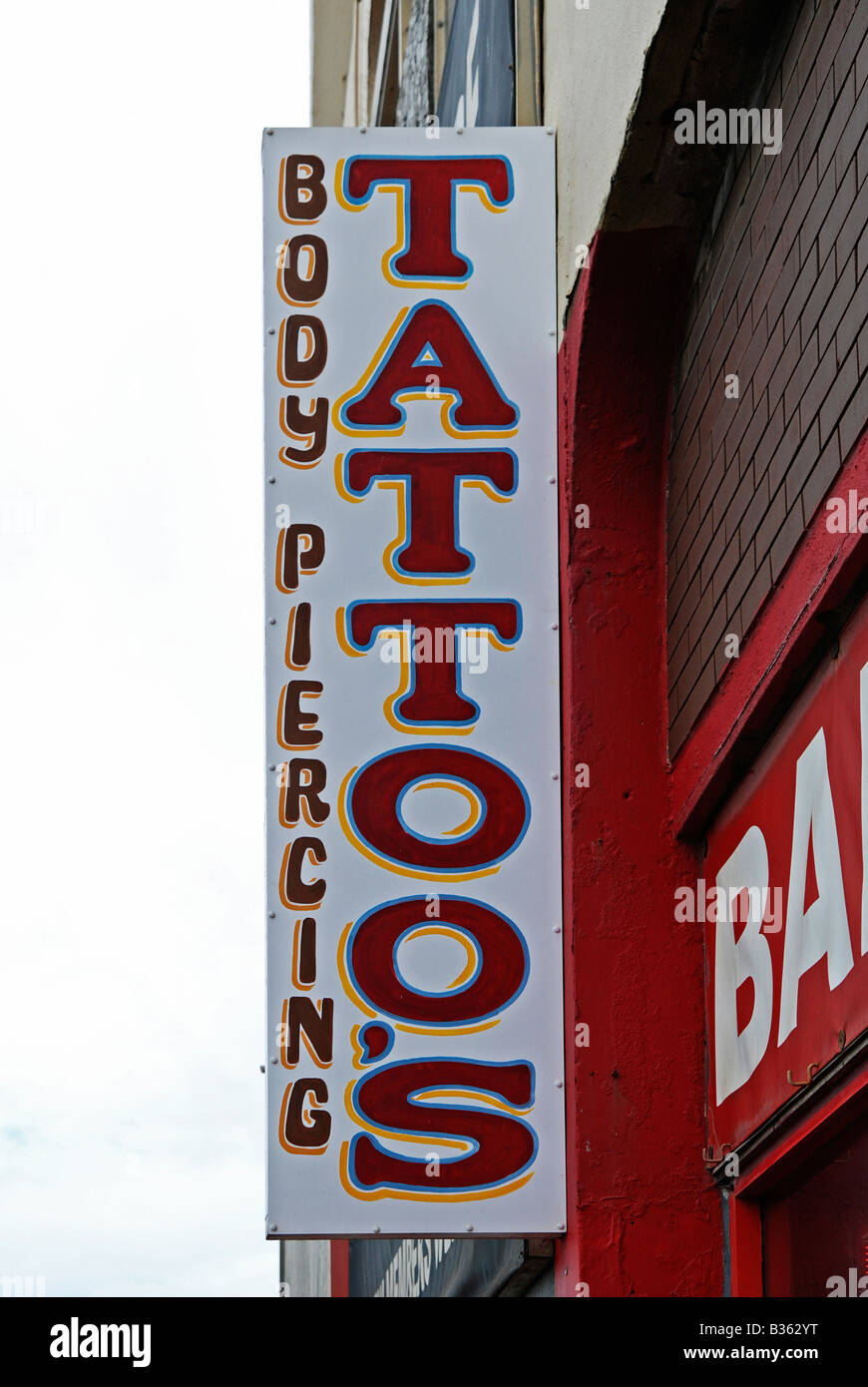 Tattoo shop sign hi-res stock photography and images - Alamy