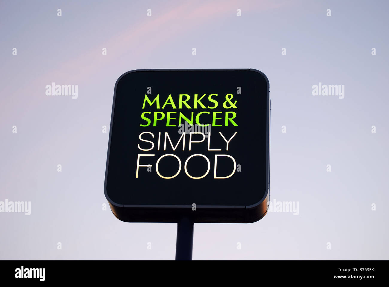 Marks & Spencer Simply Food Store Sign, Moto Services, Reading ...
