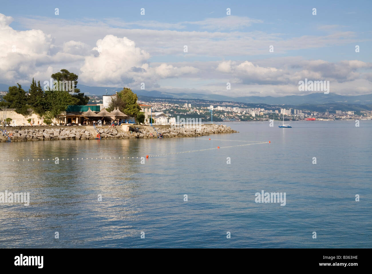 Opatija Croatia Europe May The Lido and seafront restaurant of this ...