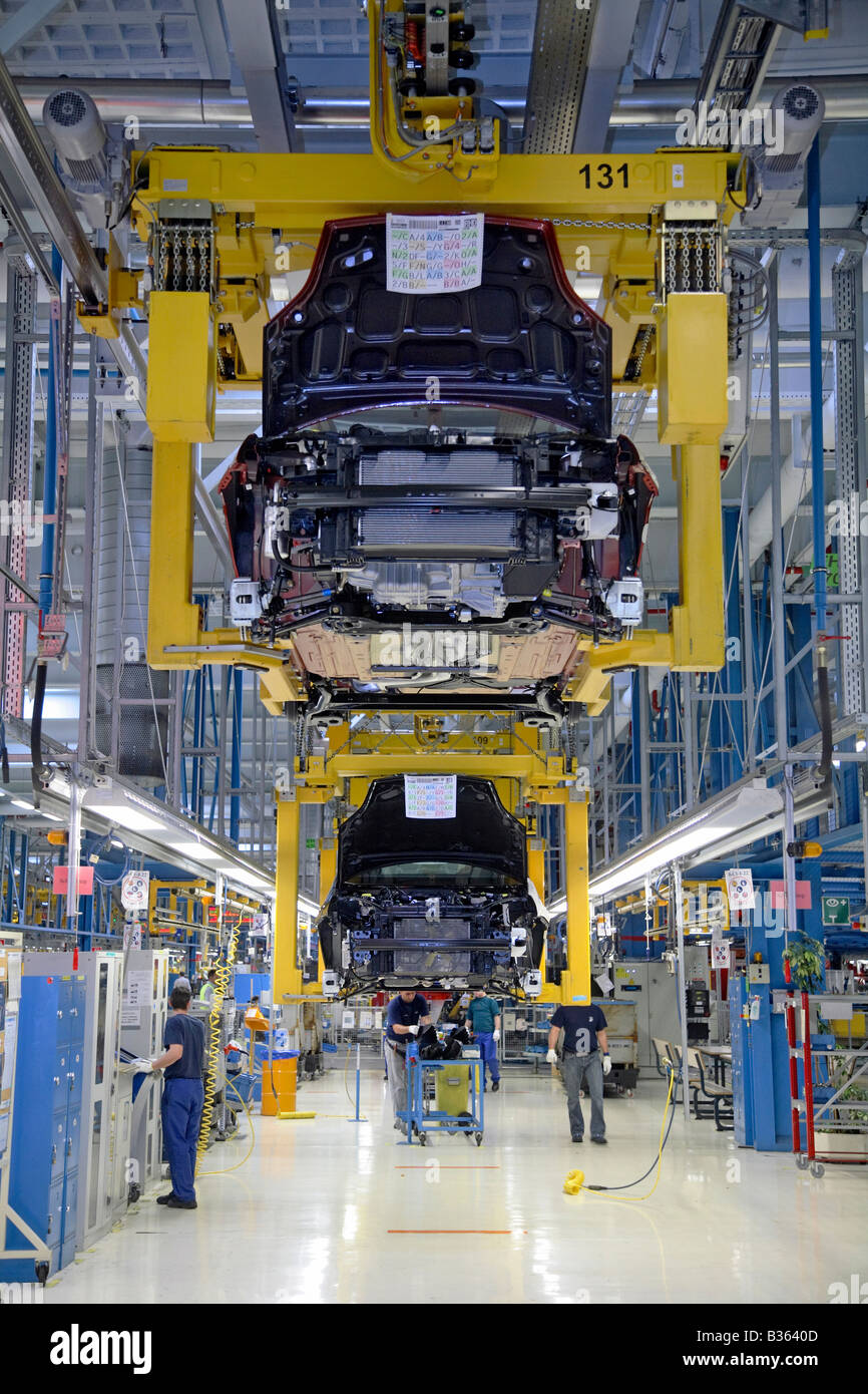 Manufacturing of Ford Fiesta and Fusion cars, Cologne, Germany Stock ...