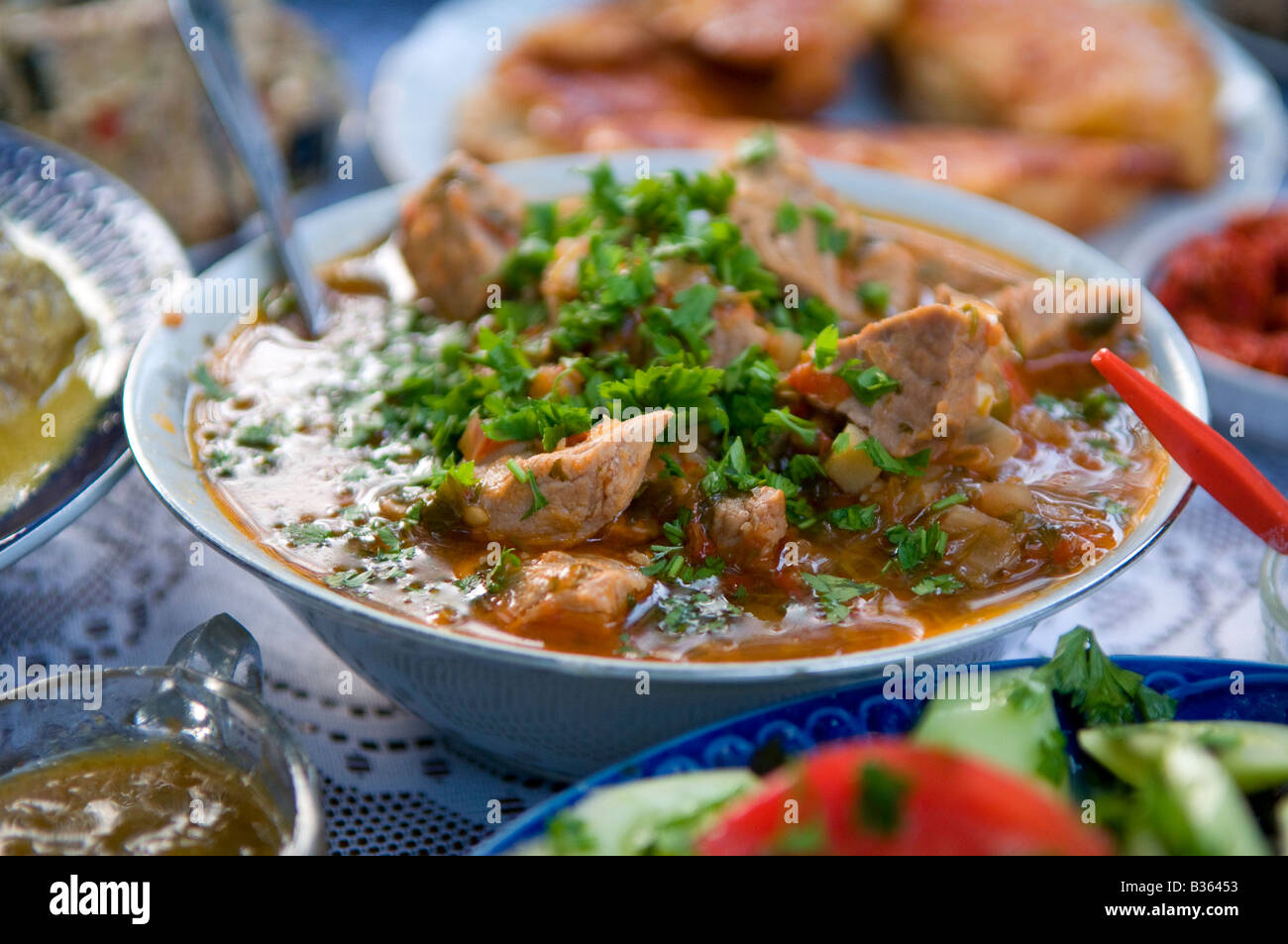 Typical Georgian cuisine Republic of Georgia Stock Photo - Alamy