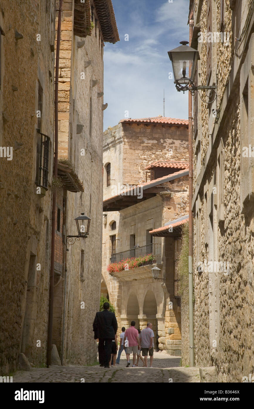 Santillana del mar cantabria spain spanish town hi-res stock ...