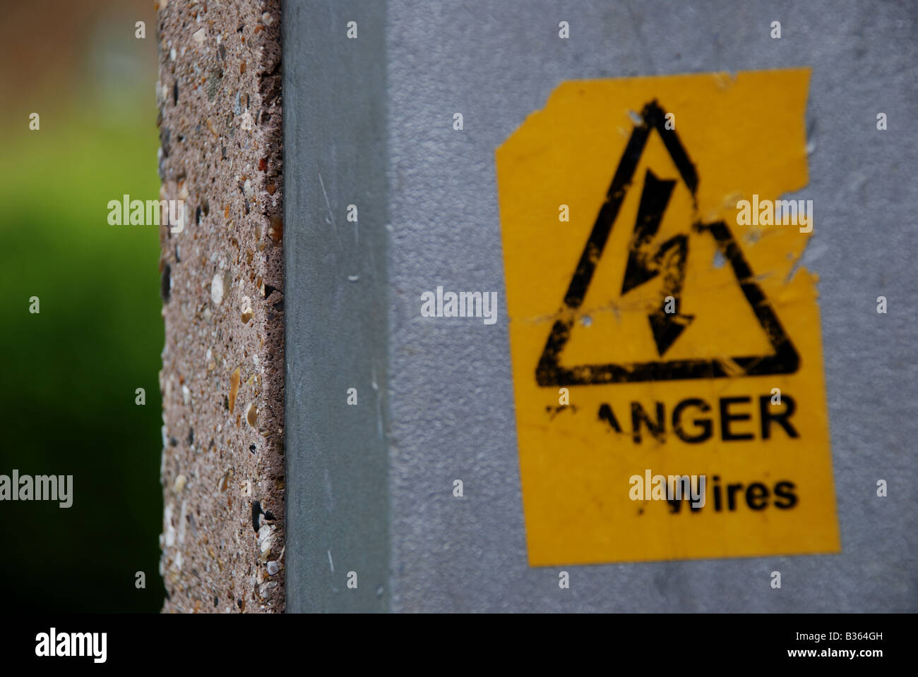England, danger street sign Stock Photo - Alamy