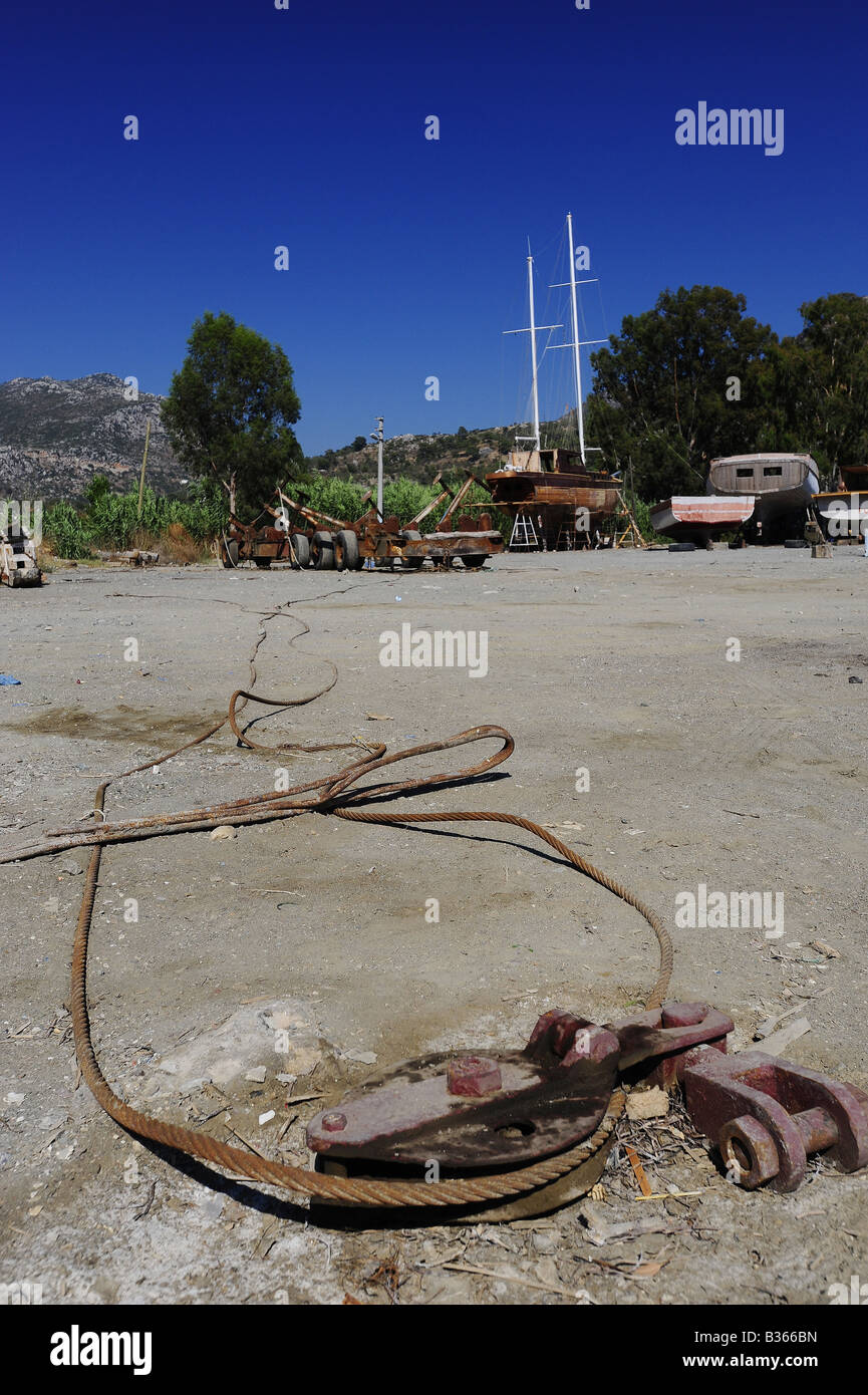 A Turkish ship yard Stock Photo - Alamy