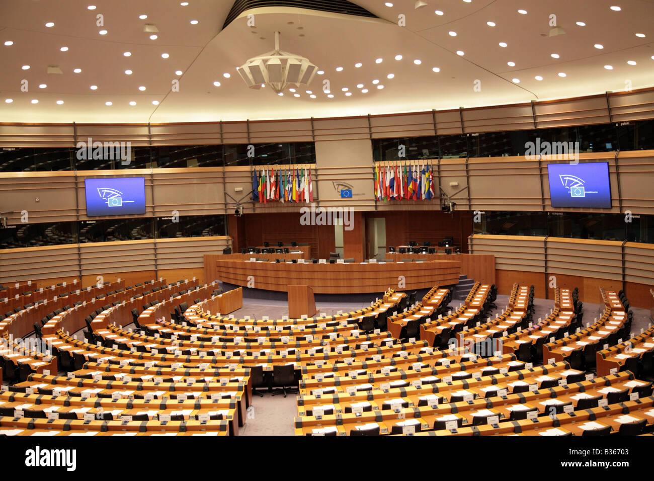 EU parlament hall Stock Photo - Alamy