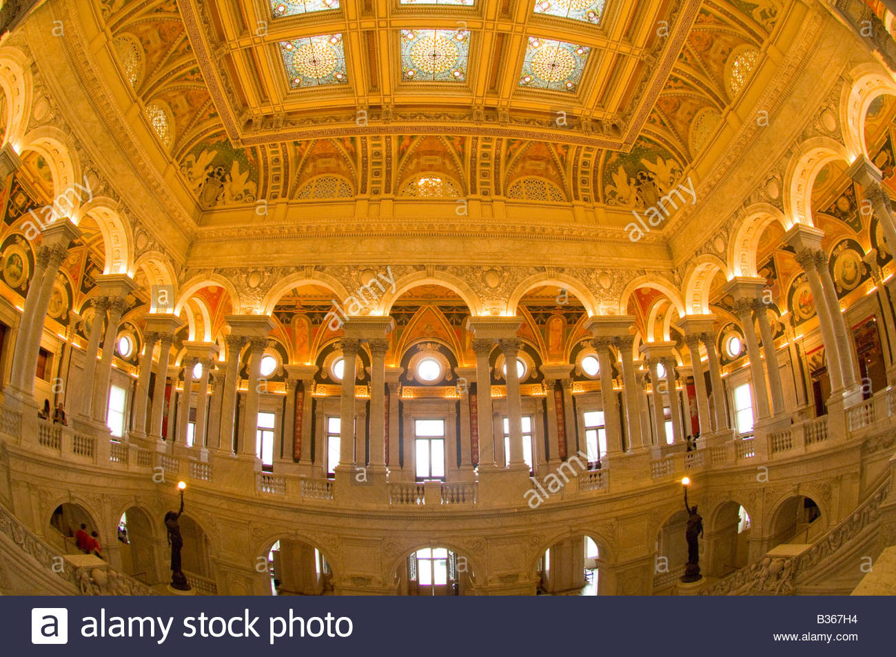 Ceiling Great Hall Library Congress Stock Photos & Ceiling Great Hall ...