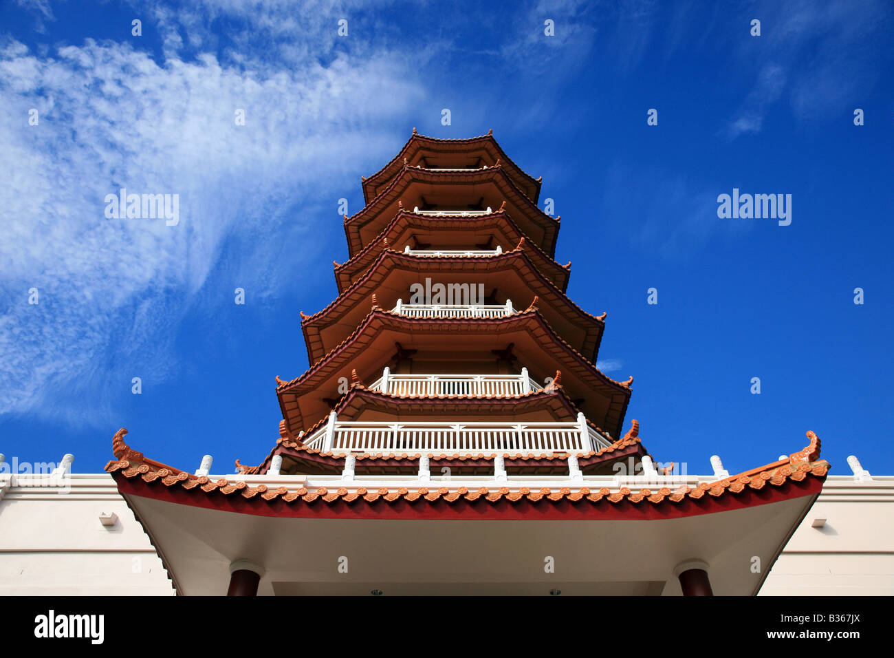 Buddhist temple pagoda tower Stock Photo - Alamy