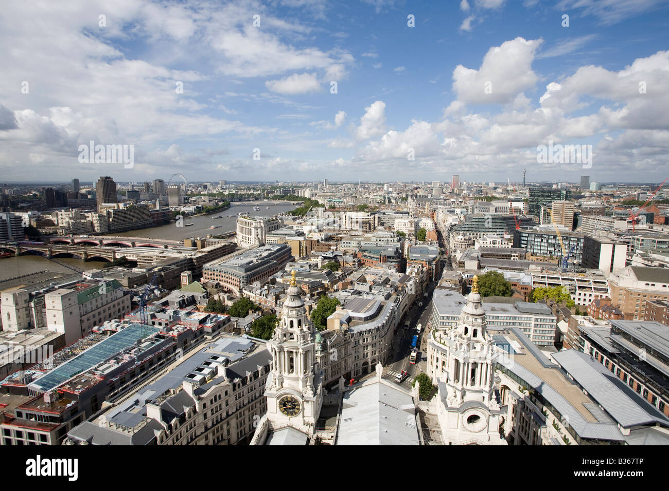 View of London looking west from St Paul's Cathedral Stock Photo - Alamy