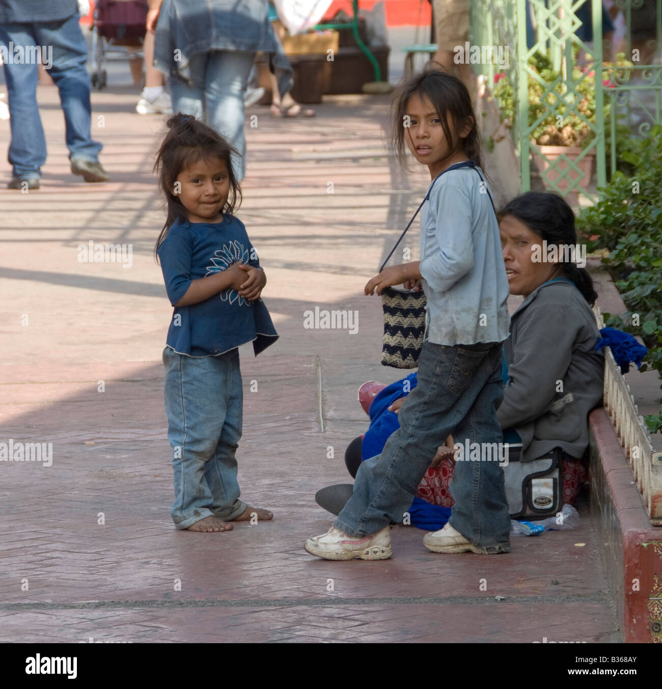 Beggars in Ensenada Stock Photo - Alamy