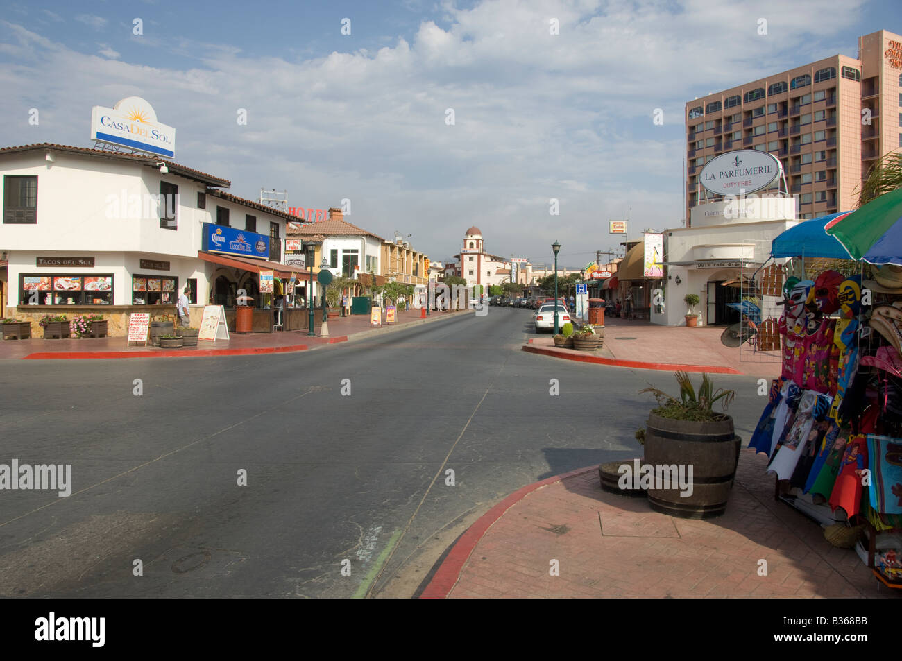 Street corner in the tourist part of Ensenada Stock Photo - Alamy