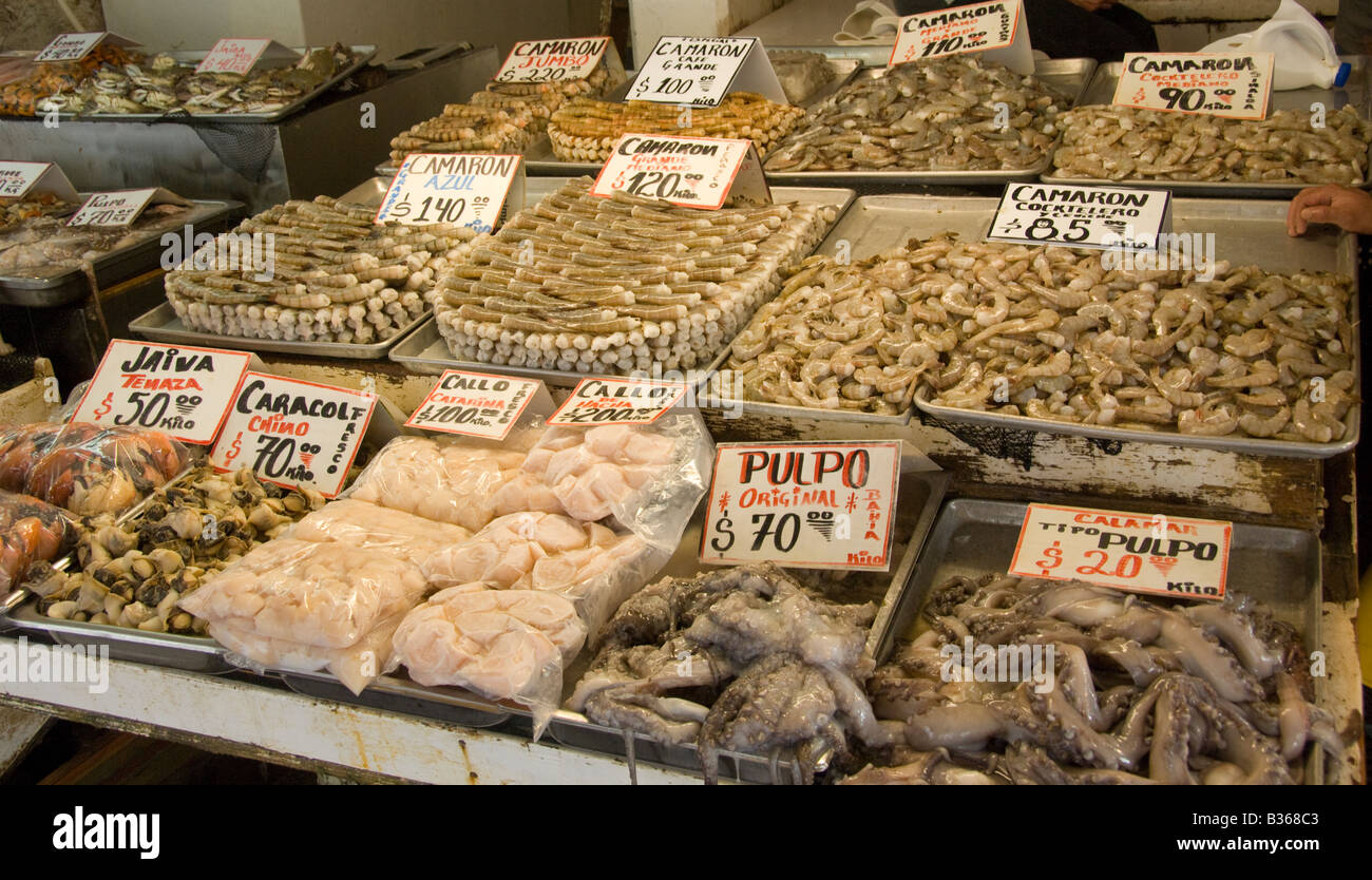 Ensenada Fish Market on the Wharf by the Harbor Stock Photo - Alamy