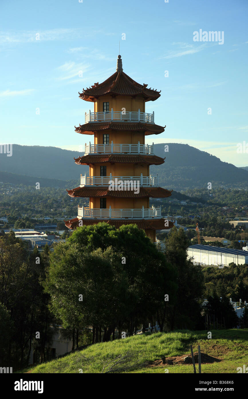 Buddhist temple pagoda tower Stock Photo - Alamy