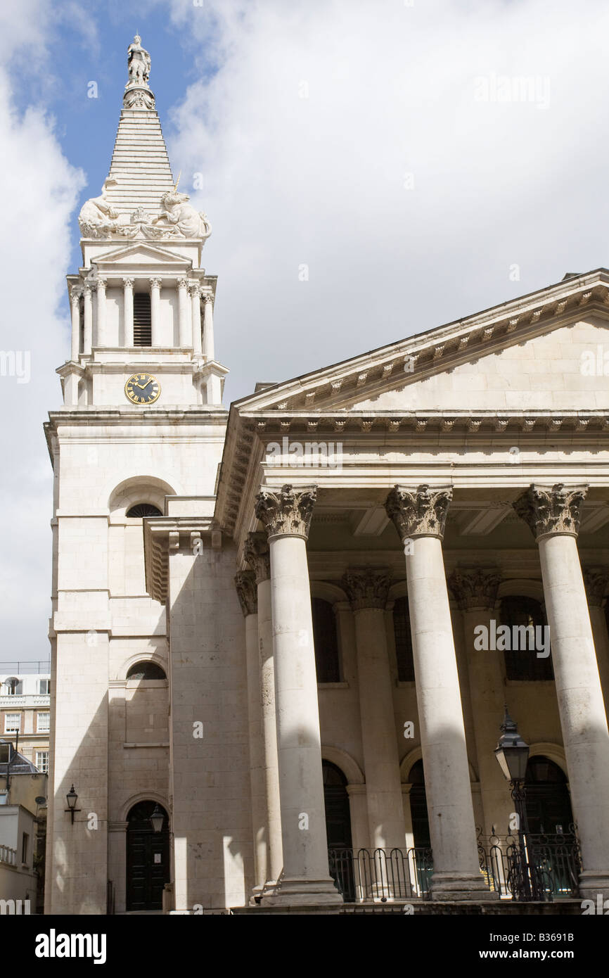 St George's Church, Bloomsbury, London, England Stock Photo - Alamy
