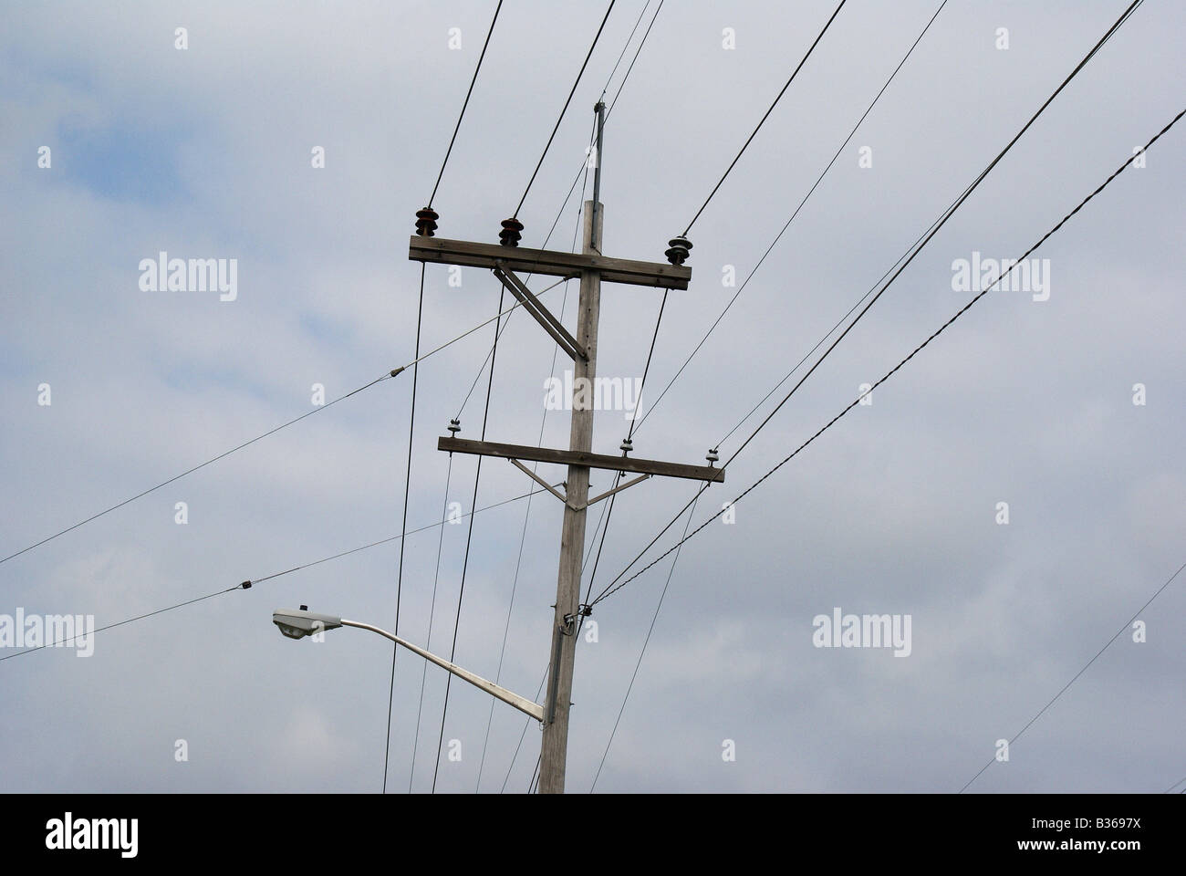 Overhead power lines connect hi-res stock photography and images - Alamy