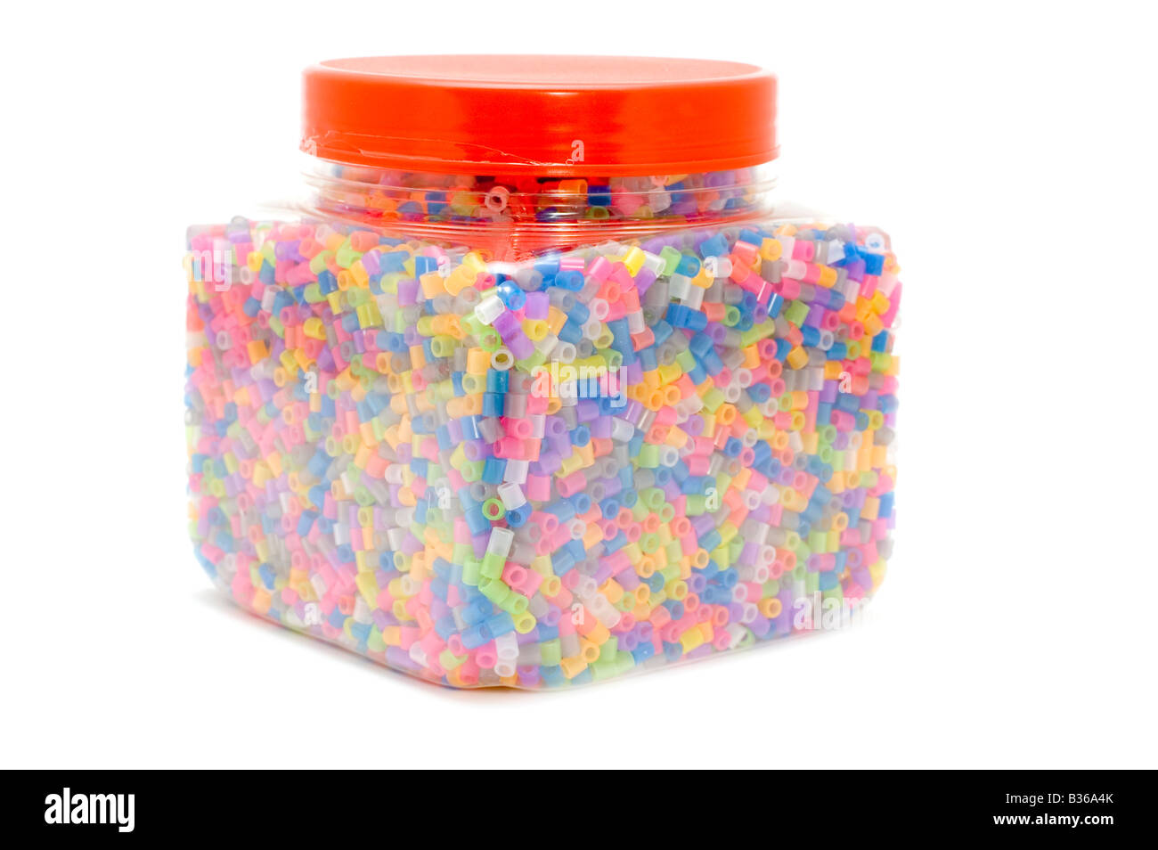 object on white toy color beads Stock Photo - Alamy