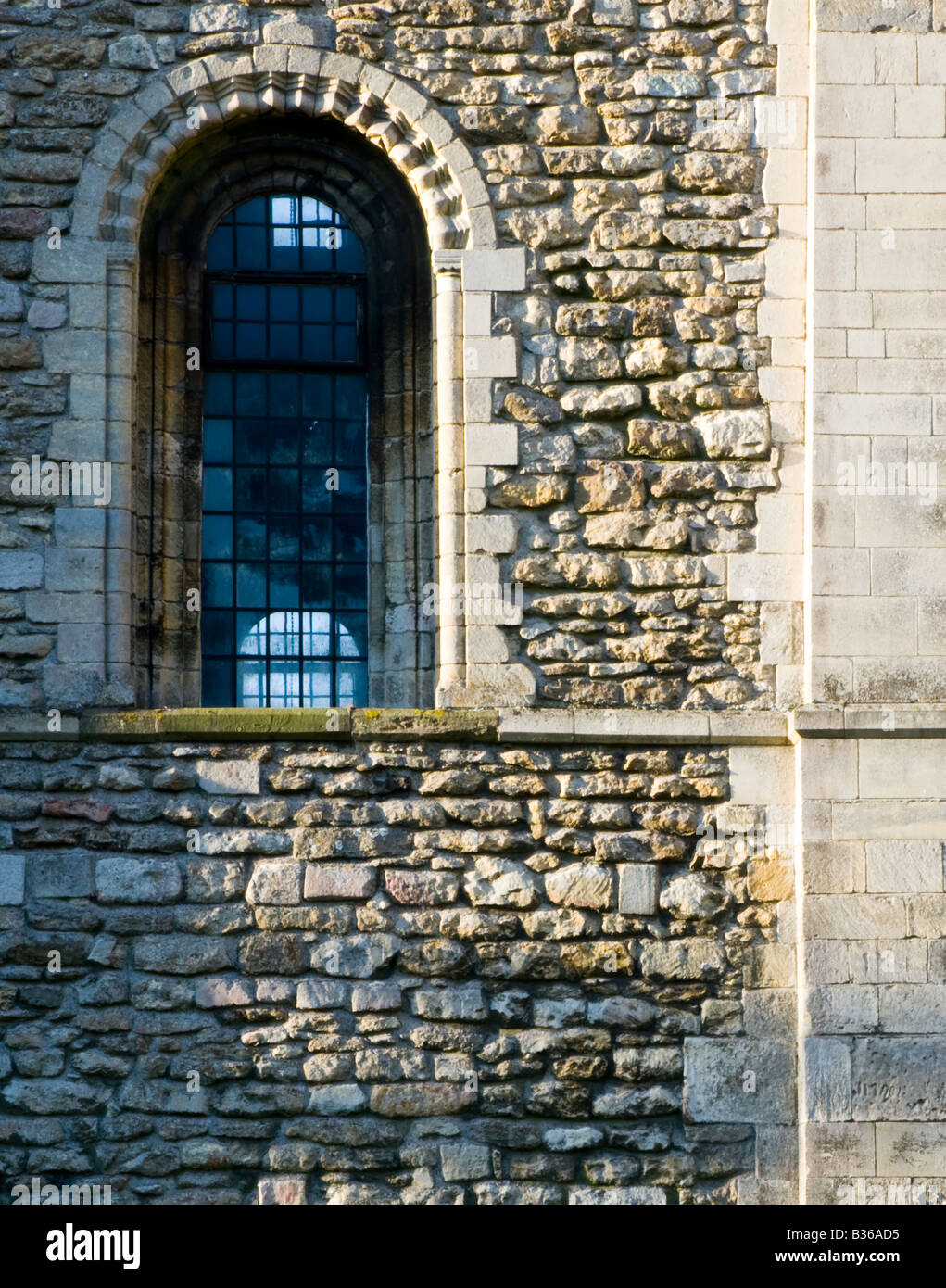 Simple arch window at Stow Minster, Stow, Lincolnshire, uk Stock Photo ...