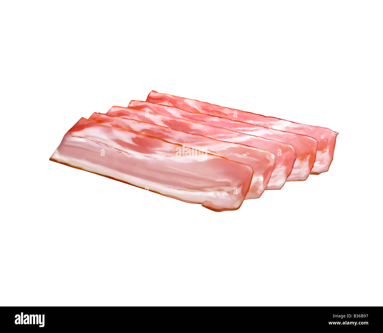 Bacon illustration hi-res stock photography and images - Alamy